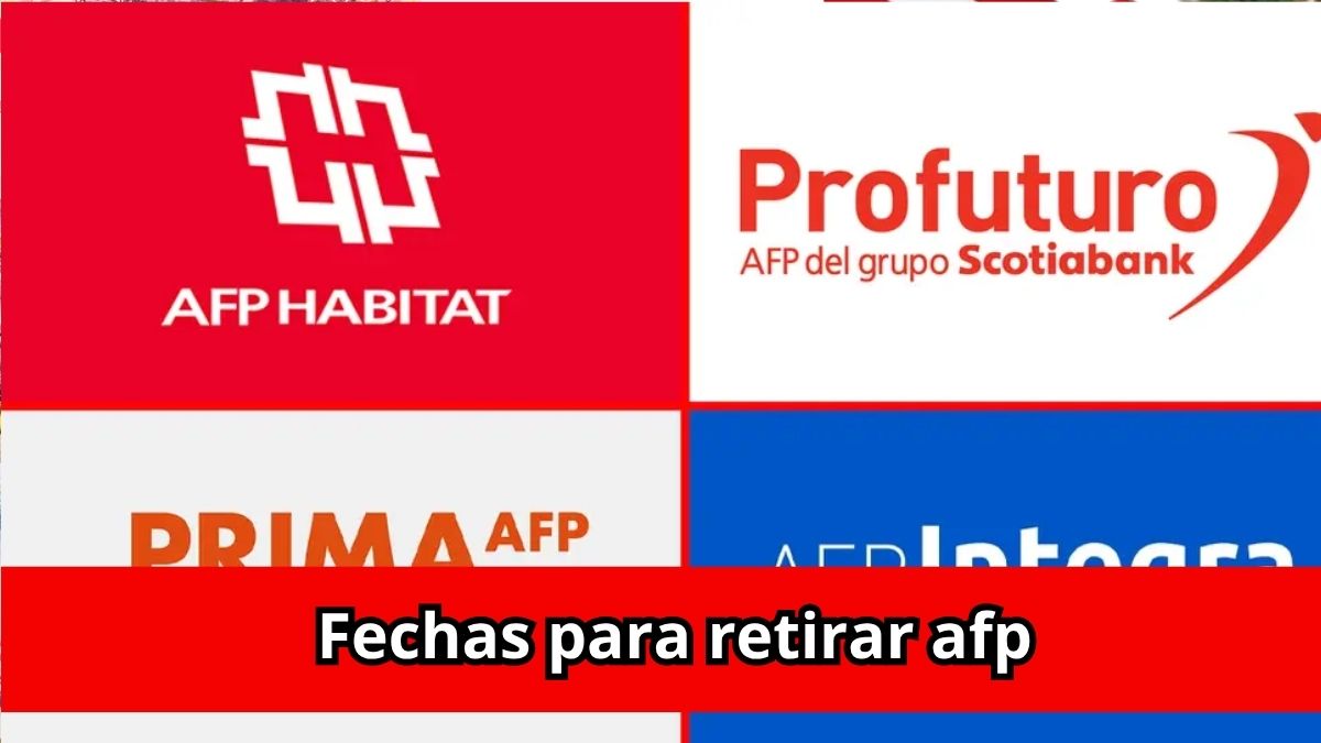 Fechas para solicitar el retiro de tu AFP 2025 | DNI 1,2 y 3 - En Vivo ...